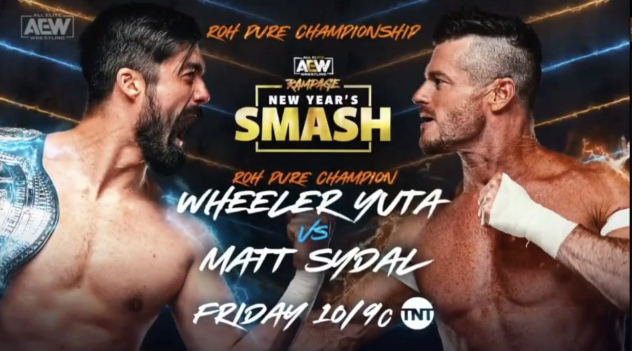 Roh Pure Title Match Set For Aew Rampage New Years Smash