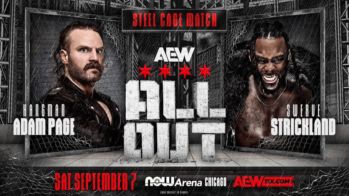 Swerve Strickland vs. Hangman Page steel cage match set for AEW All Out ... Swerve Strickland vs. Hangman Page steel cage match set for AEW All Out ...