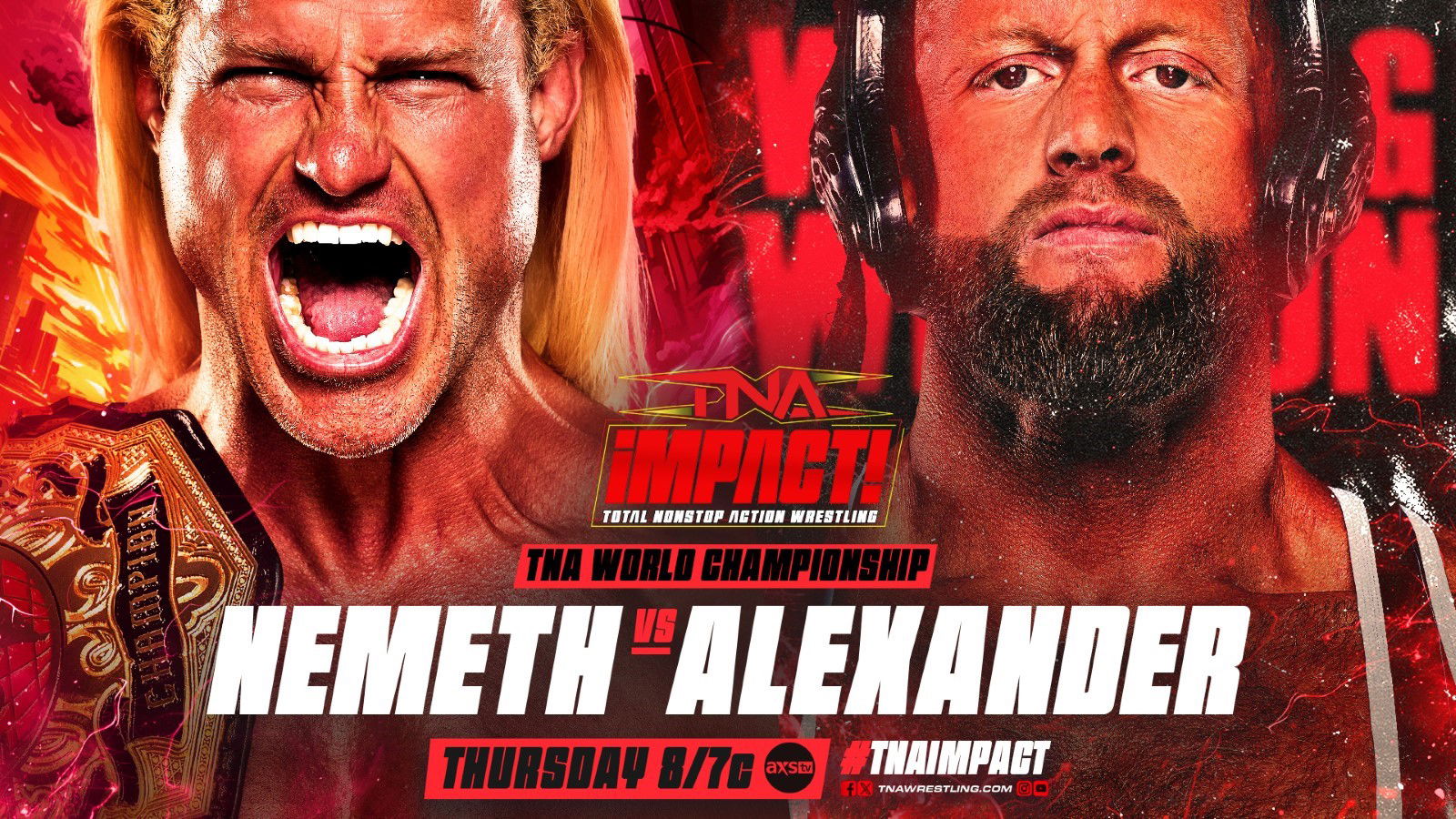 Tna Impact Live Results Nic Nemeth Vs Josh Alexander World Title