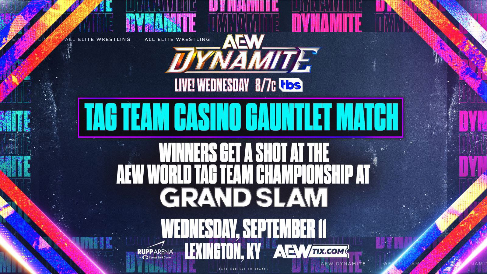 AEW Dynamite live results: Tag Team Casino gauntlet match - F4W/WON AEW Dynamite live results: Tag Team Casino gauntlet match - F4W/WON