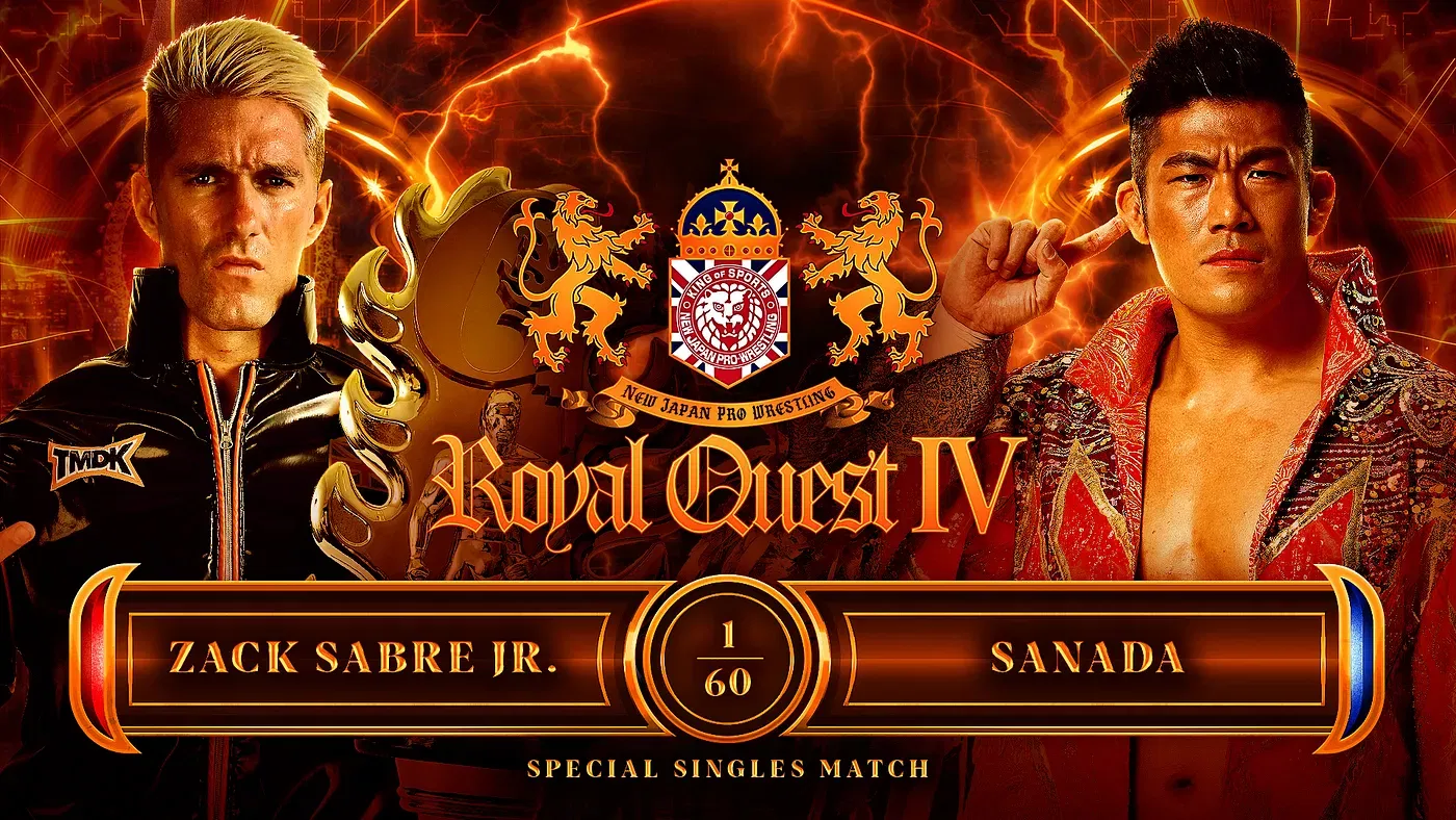 Zack Sabre Jr. vs. SANADA official for NJPW Royal Quest - F4W/WON Zack Sabre Jr. vs. SANADA official for NJPW Royal Quest - F4W/WON