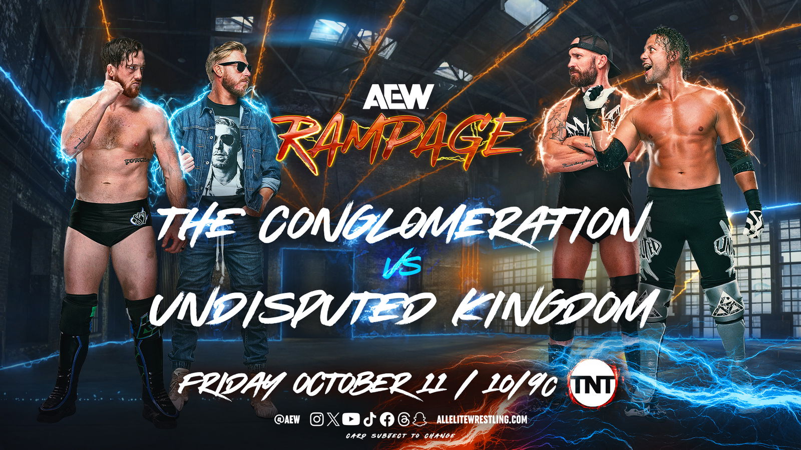 Aew Rampage Live Results The Conglomeration Vs Undisputed Kingdom