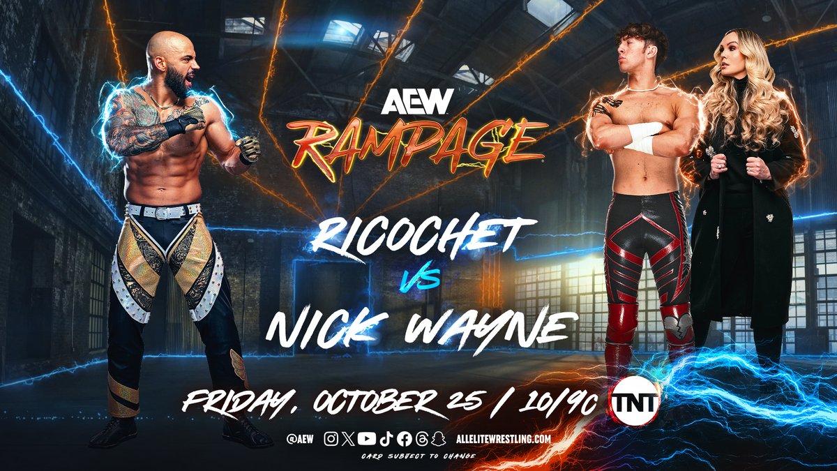 AEW Rampage live results: Ricochet vs. Nick Wayne - F4W/WON AEW Rampage live results: Ricochet vs. Nick Wayne - F4W/WON