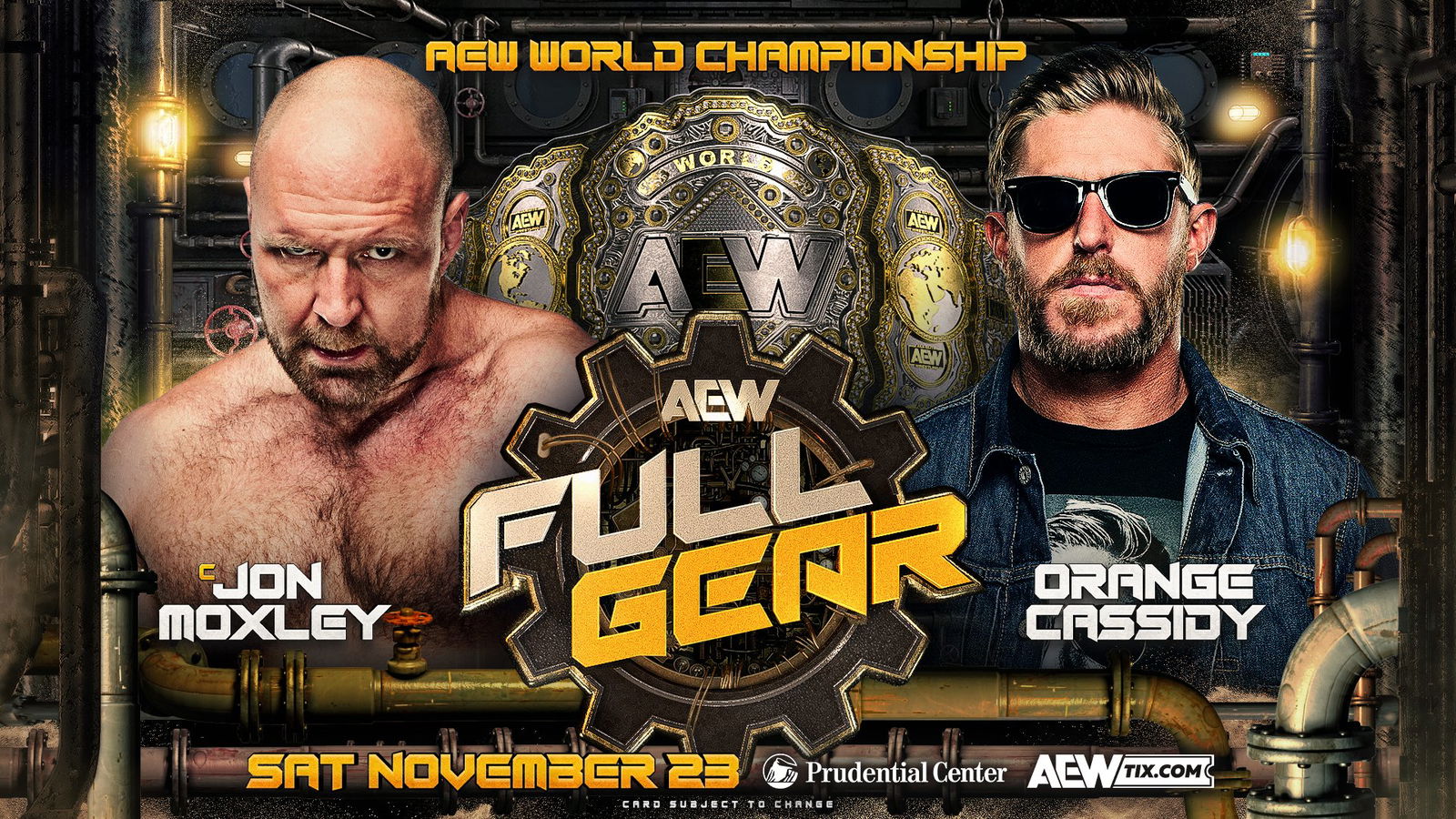 Aew Full Gear Live Results Jon Moxley Vs Orange Cassidy World Title