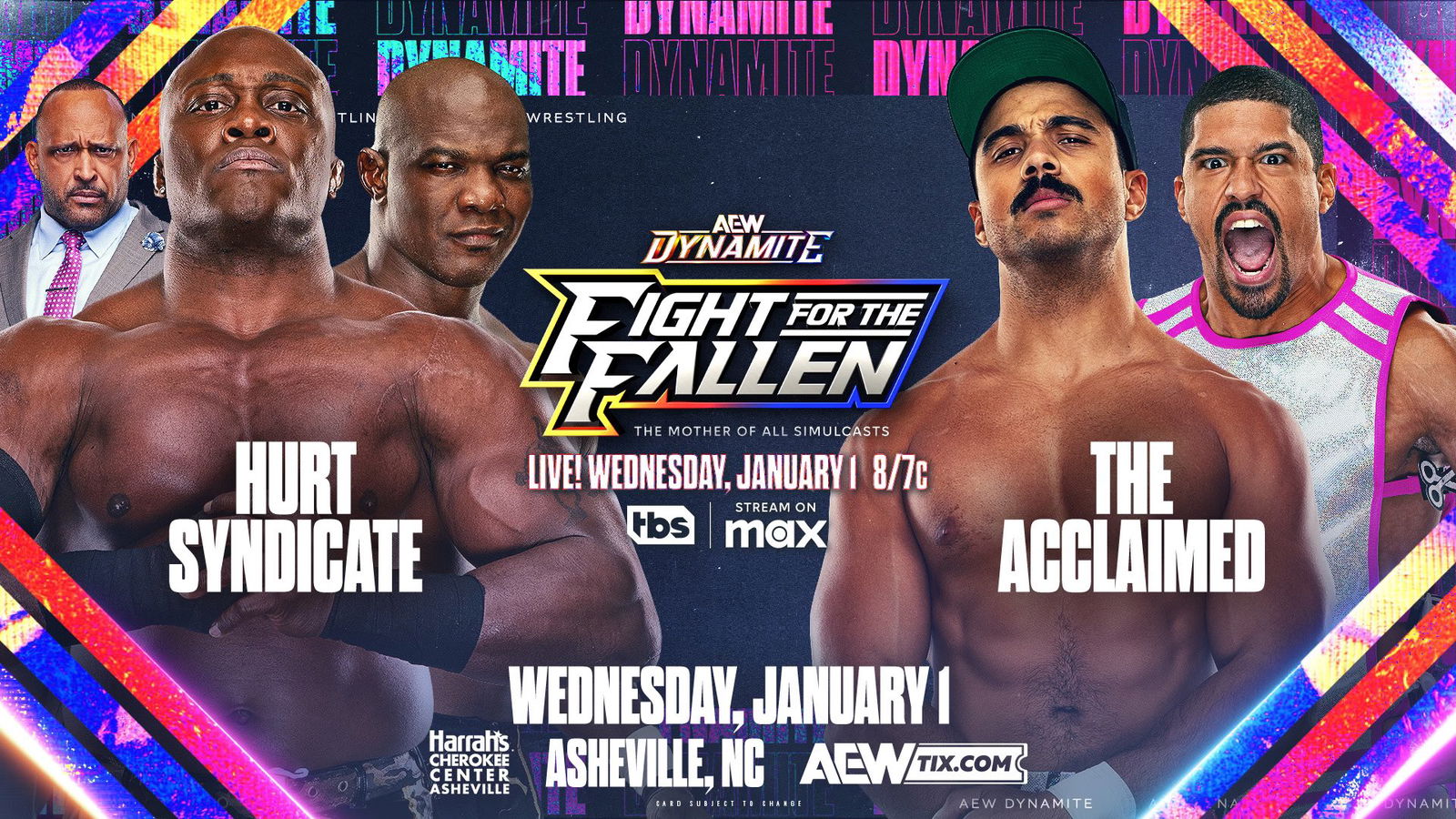 Tag match added to AEW Dynamite Fight for the Fallen - F4W/WON Tag match added to AEW Dynamite Fight for the Fallen - F4W/WON
